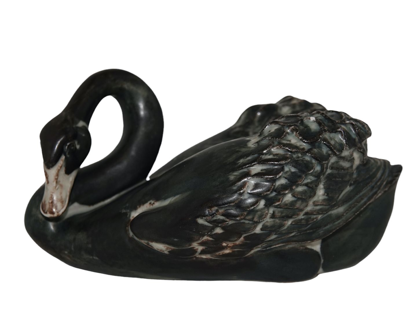 Antik K - Royal Copenhagen figur * * Sort svane