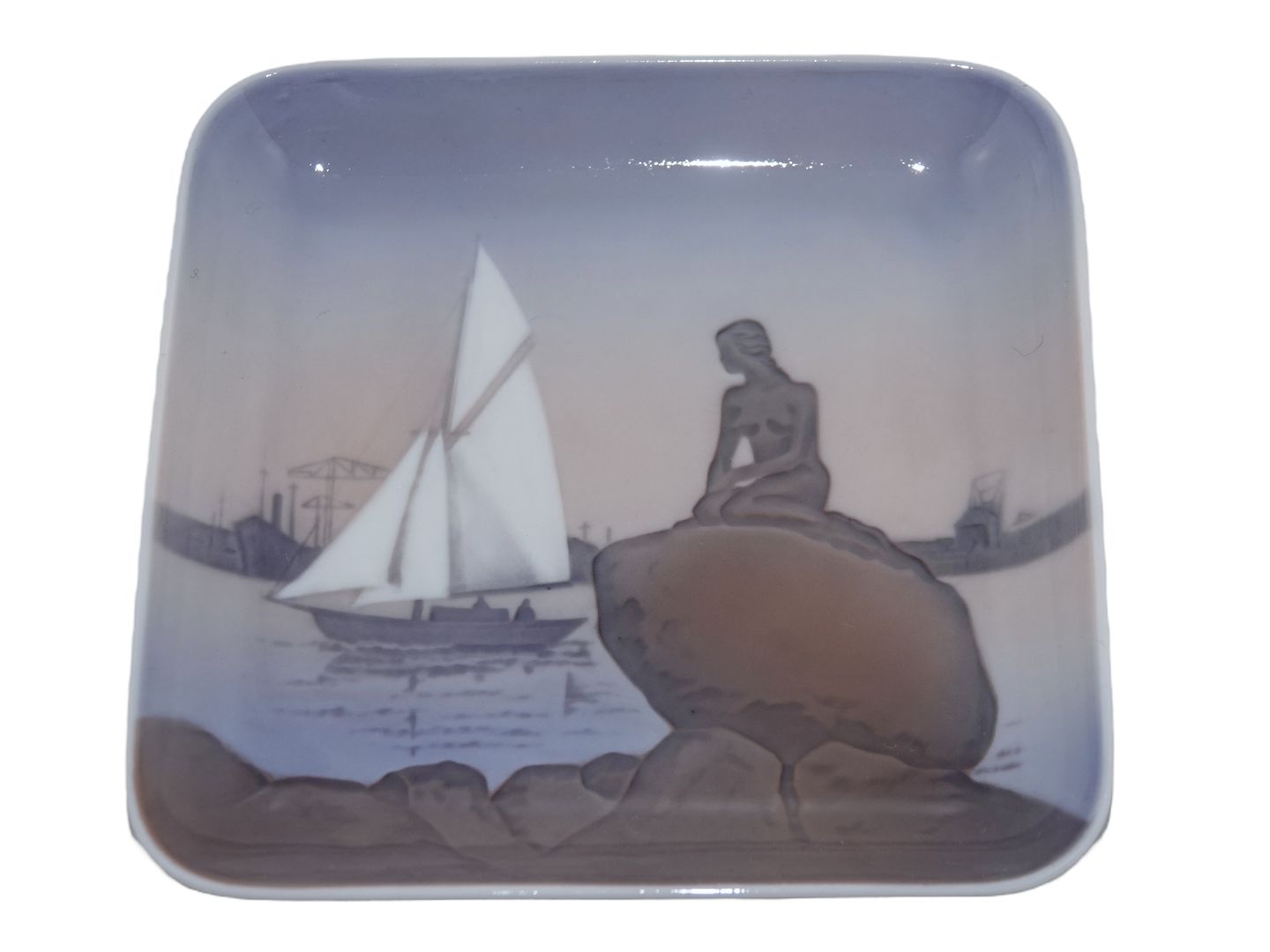 Antik K - Bing & Grøndahl * * Firkantet asiet med Den Lille Havfru